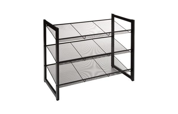 POLICA ZA CIPELE 3 OTVORA METALNA CRNA FIVE - gradja.hr