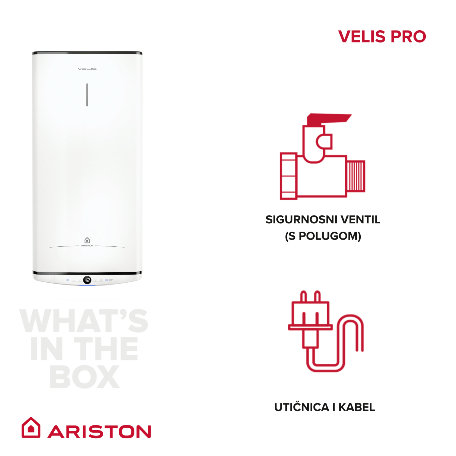 BOJLER VELIS VLS PRO 80 EU ARISTON - gradja.hr