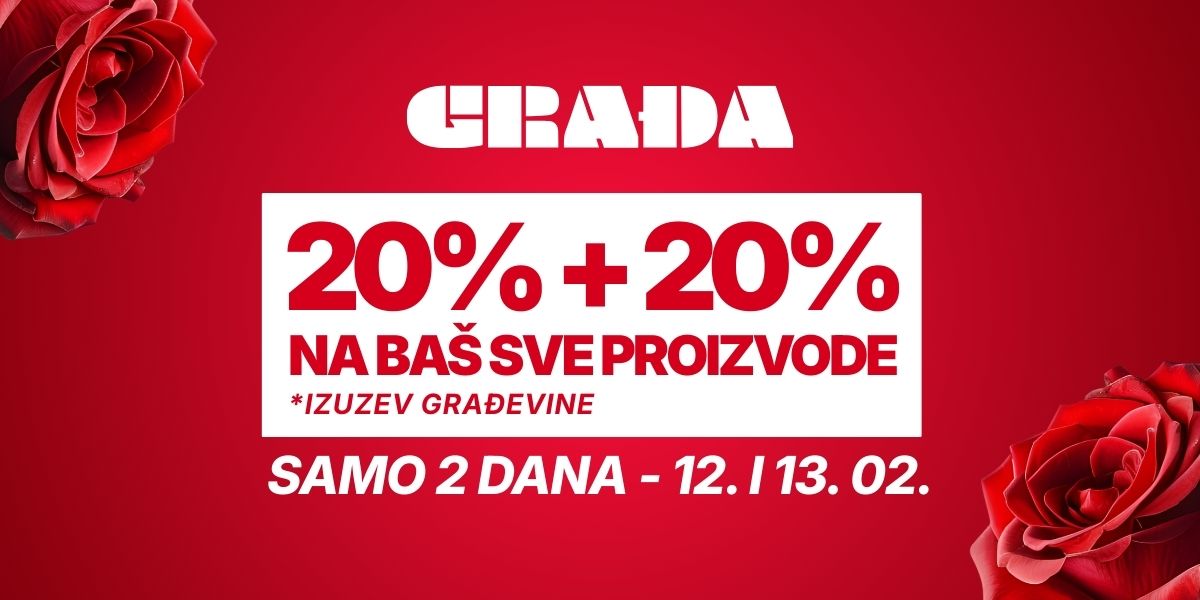 Više od 50.000 artikala na popustu - iskoristite Valentinovo! - gradja.hr